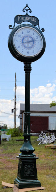 compton clock made from cast aluminum