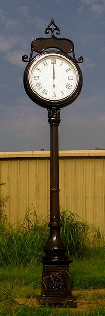 compton clock made from cast aluminum